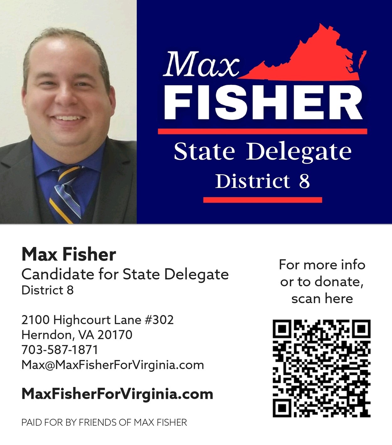 Maxwell Fisher for Virginia House of Delegates 8th District